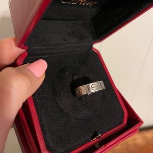 Cartier | Jewelry | Cartier Love Ring White Gold Size 54 | Poshmark